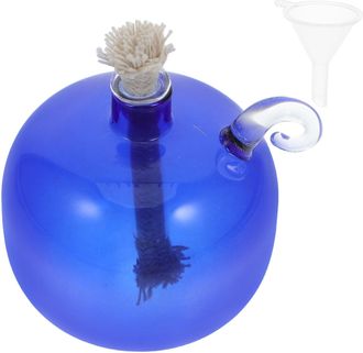 BESPORTBLE Toyvian Nachf&uuml;llbare Glas &Ouml;llampe aus Borosilikatglas Runde Fl&uuml;ssige Petroleumlampe Geruchsfreie Beleuchtung f&uuml;r Zuhause B&uuml;ro und Hochzeit Nachhaltige