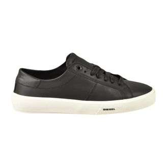 Diesel Leder-Sneakers mit Gummisohle - - Shoes - Damen - Schwarzk - 38 EU