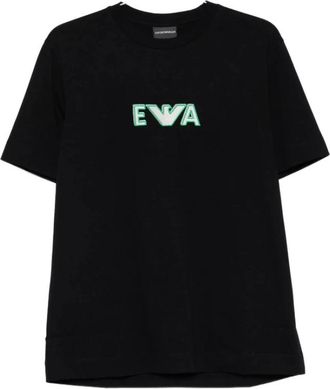 Emporio Armani Homme, Tops, Noir, Taille: 3XL T-shirt Coupe Standard