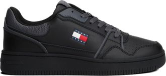 Tommy Jeans Damen Cupsole Sneaker Retro Basket Low Top, Schwarz (Black), 38