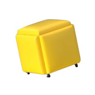 Generic Leichte Nesthocker aus Leder, stapelbarer 5-in-1-W&uuml;rfelstuhl, for Versammlungen im Wohnzimmer, Balkon, Innenhof, kleine R&auml;ume(Color 2,45x45x45cm)