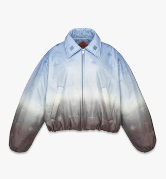 MCM Ripstop-Nylonjacke mit Farbverlauf und Monogramm