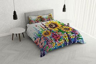 Italian Bed Linen SD-24 Bettwäsche-Set mit Digitaldruck, hergestellt in Italien, Doppelbett