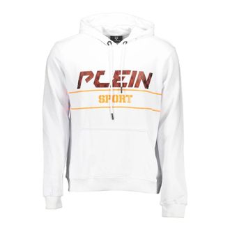 Plein Sport Wei&szlig;e Kapuzen-Sweatshirt mit Druck - - Sport - Herren - Wei&szlig; - 2XL