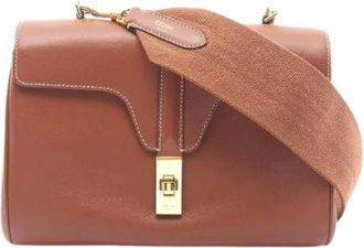 Celine Pre-owned Teen Soft 16 Sac Bandouli&egrave;re en Cuir - Femme - Pre-owned - Brun - Taille: ONE Size