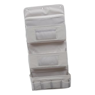 Garneck Hängender Aufbewahrungs Organizer Aus Stoff 3-lagig Grau Für Wand Und Tür Mit Mehreren Taschen Reißfest Und Verblassungsfrei