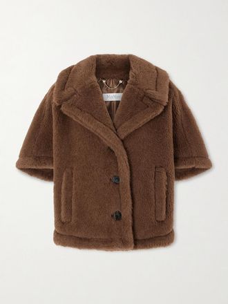 Max Mara Jacke Aus Einer Mischung Aus Alpakawolle, Kaschmir Und Seide - Braun