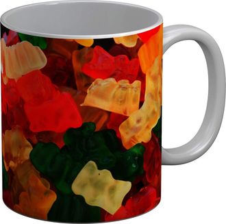 Fabulous Keramische Becher 325ml Gummibärchen Gelatinebonbons Kinder Köstlichkeiten Mehrfarbig