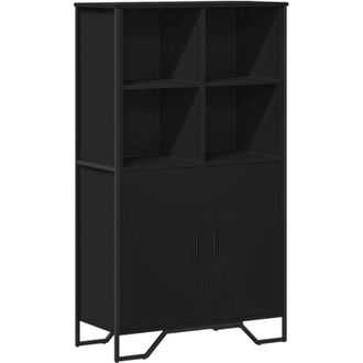 vidaXL Highboard Schwarz 79,5x35,5x137,5 cm Holzwerkstoff vidaXL