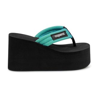 Coperni Femme, Chaussures, Noir, Taille: 38 EU Logo Wedge Sandal