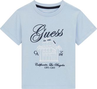 Guess T-Shirt N6GI00 K8HM4 Himmelblau Regular Fit