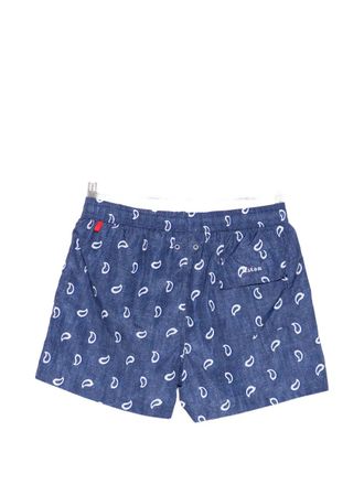 Kiton Mens Paisley-Print Swim Shorts Ss26 M