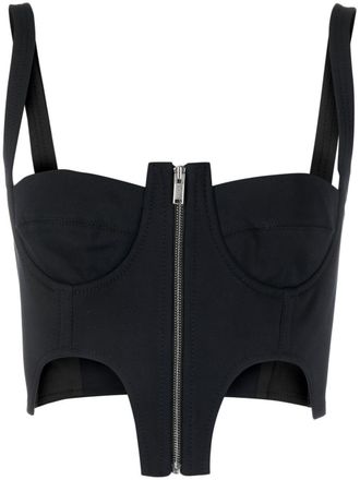 Dion Lee haut bustier &agrave; design asym&eacute;trique - Noir