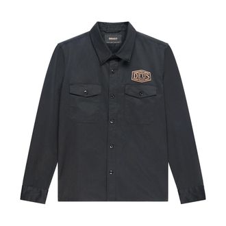 Deus Service LS Hemd - - Shirts - Herren - Schwarzk - L