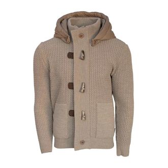 Bob Beige Kapuzen Trench Style Jacke - - Knitwear - Herren - Beige - XL
