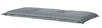 Madison New York Auflage Bank 50% Baumwolle/50% Polyester, L Basic, grau, 120 x 48 cm
