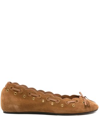 Isabel Marant Balfy Ballerinas aus Wildleder - Braun