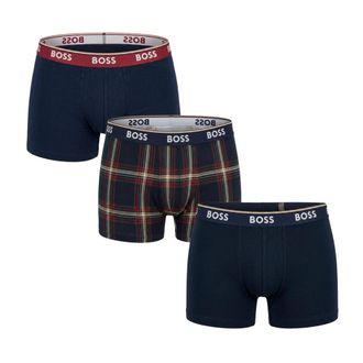 HUGO BOSS Trunk 3P Power Desig - Homme - Sous-v&ecirc;tements - Bleu - Taille: 2XL