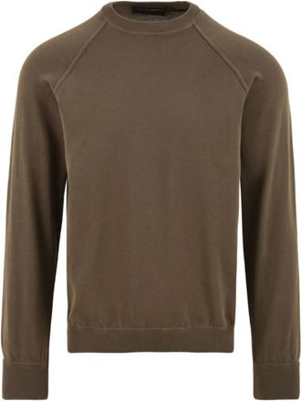 FILIPPO DE LAURENTIIS Homme, Sweatshirts et sweats &agrave; capuche, Brun, Taille: M Pull Ras du Cou Raglan