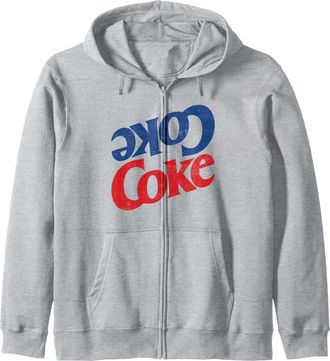 Coca Cola Ware Coke Americana Upside Down Text Stack Kapuzenjacke