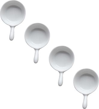 Cabilock Mini-saucenbecher-set Keramik-saucenschalen Griff Nicht Gewürzhalter Für Abendessen Salatdressing