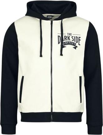 Star Wars The Dark Side Coffee Homme Sweat-Shirt zippé à Capuche crème/Noir XXL