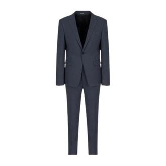 Emporio Armani Abito Monopetto Slim Fit Suit Set - - Suits - Herren - Blau - XL