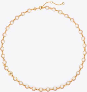 Tory Burch Damen Moondance Pearl Necklace