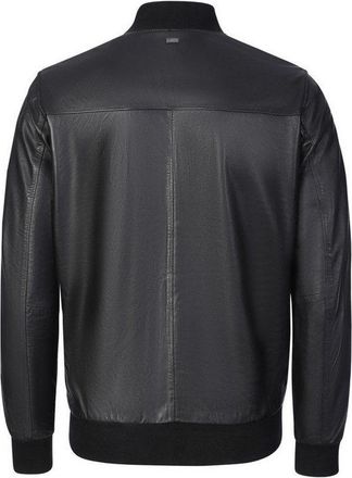 Bugatti Lederjacke Saragossa Herren Bomberjacke, Freizeitjacke, Blazer, Pufferjacke, &Uuml;bergangsjacke