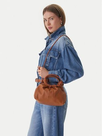 Tommy Hilfiger Handtasche Th Soft Leather Med Crossover AW0AW18369 Braun