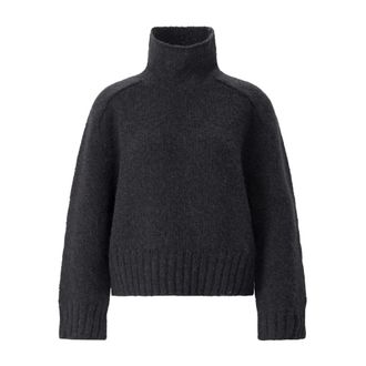 Loulou Studio Femme, Pulls, Gris, Taille: 36 FR Cropped Pullover