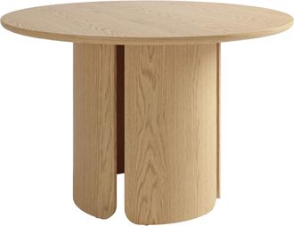 Sch&ouml;ner Wohnen Kollektion Tisch HARSTAD/Tischplatte, Gestell Eichefarbig Bianco/Tischplatte Abgerundeter Kante, Wangenteile wahlweise montierbar/Esszimmertisch/K&uuml;chentisch/D 12