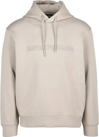 Emporio Armani Homme, Sweatshirts et sweats &agrave; capuche, Beige, Taille: XL Felpa effetto neoprene