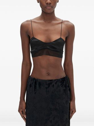 Ann Demeulemeester Abelina Bra With Tulle Border