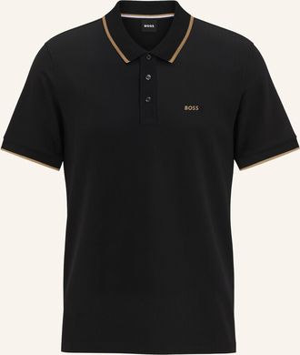 HUGO BOSS Piqu&eacute;-Poloshirt Parlay schwarz