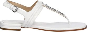 Michael Kors Femme, Chaussures, Blanc, Taille: 37 EU Marcia Thong Sandal
