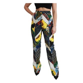 Dolce & Gabbana Femme, Pantalons, Multicolore, Taille: 36 FR Leggings