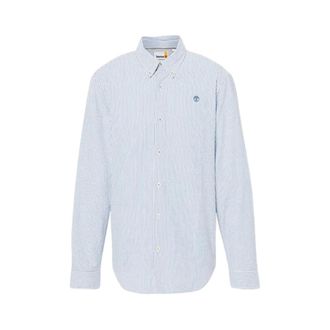 Timberland Homme, Chemises, Bleu, Taille: XL TB 0A2Dd6Dk1 Seersucker Shirt