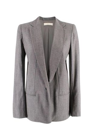 Chlo&eacute; Grey Single Breasted Wool Blazer Size XS