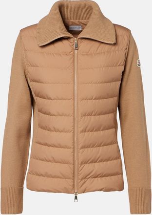 Moncler Cardigan matelass&eacute; en laine