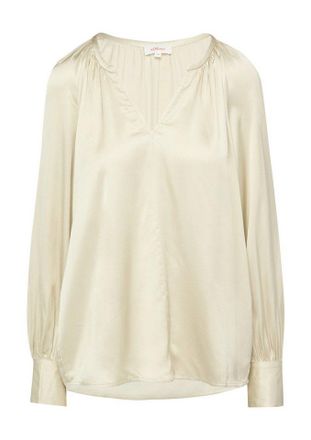 s.Oliver Langarmbluse Bluse Satinbluse im Relaxed Fit
