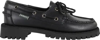 Sebago Femme, Chaussures, Noir, Taille: 36 1/2 EU Mocassin en cuir marron avec semelle en caoutchouc