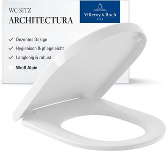 Villeroy & Boch 98M9D101, WC-Sitz Omnia architectura 98M9D1, wei&szlig; Alpin