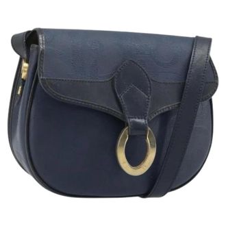 Dior Pre-owned Vintage Trotter Canvas Schultertasche - - Pre-owned - Damen - Blau - ONE SIZE