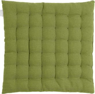 Linum Pepper Elegantes Sitzkissen f&uuml;r Indoor und Outdoor 40x40 cm, 100% Baumwolle, Waschbar, Moosgr&uuml;n