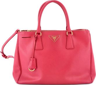 Prada Double Zip Lux Saffiano Leather Medium tote bag - Rose