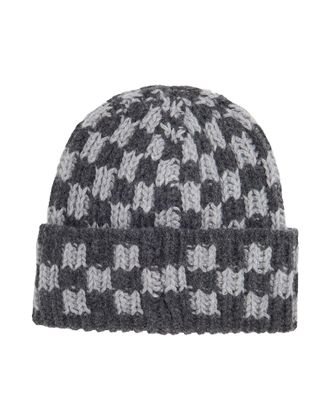 8 by YOOX RECYCLED WOOL CHECKED BEANIE