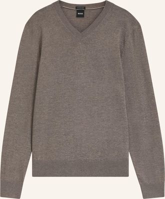 HUGO BOSS Pullover H-Melba Regular Fit braun