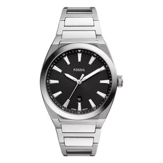 Fossil Everett Drei-Zeiger-Datum-Uhr - - Accessories - Herren - Grau - ONE SIZE