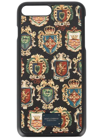 Dolce & Gabbana coque Coat of Arms pour iPhone 7 - Noir